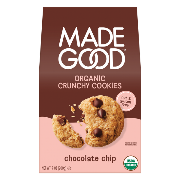 MadeGood Chocolate Chip Crunchy Cookies | Organic, non-GMO ...