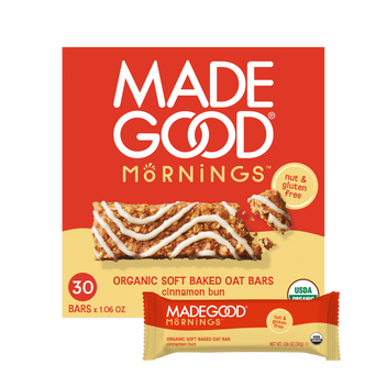MadeGood Mornings Oat Bars | Organic, Gluten-free Snacks ...