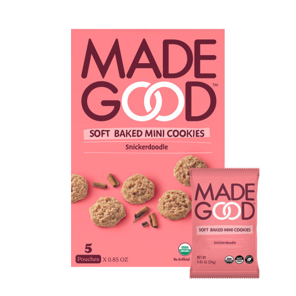 MadeGood Snickerdoodle Soft Baked Mini Cookies | Organic, non-GMO ...
